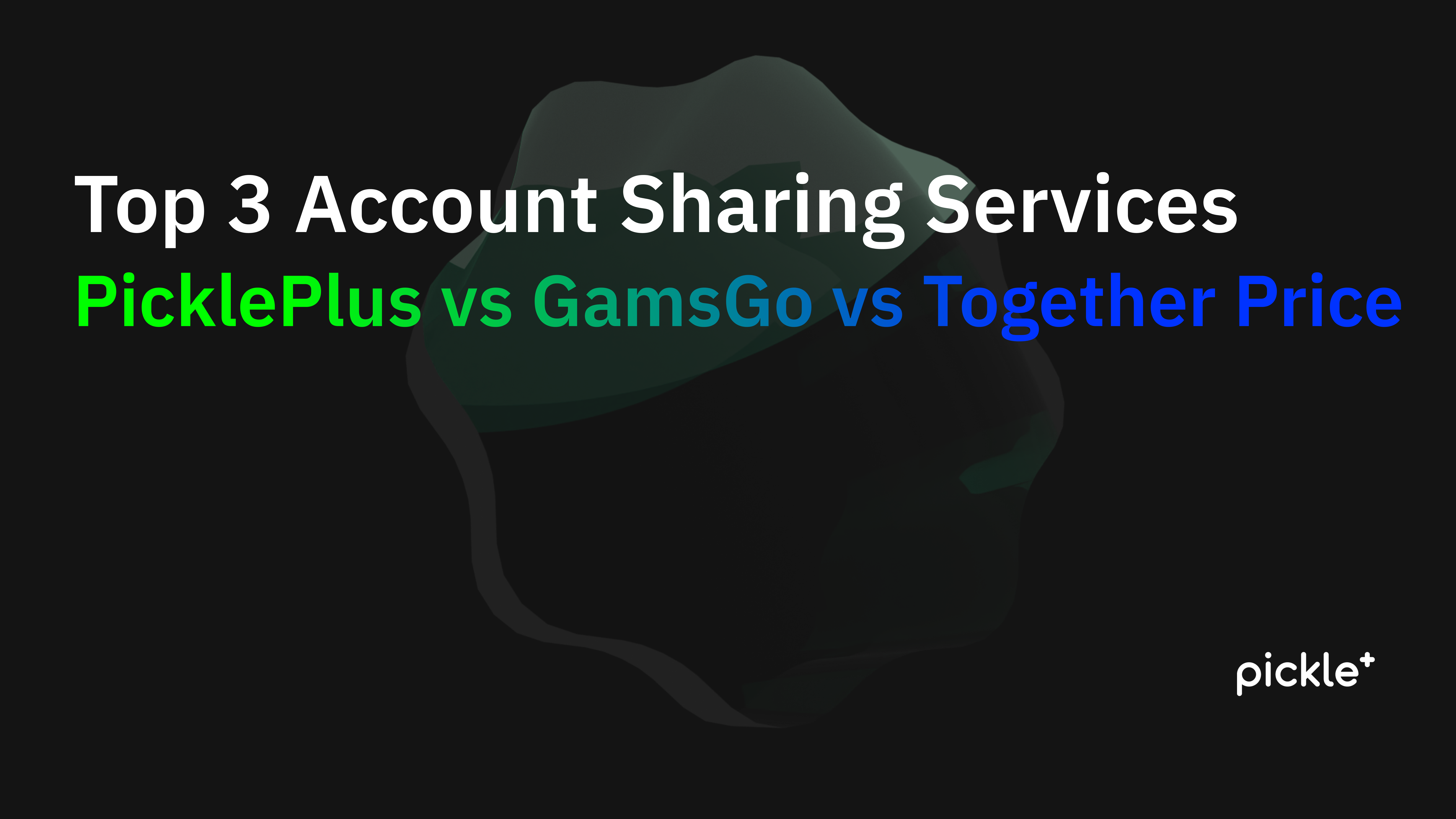 Top 3 Netflix Account Sharing Services : PicklePlus vs GamsGo vs Together Price - PicklePlus