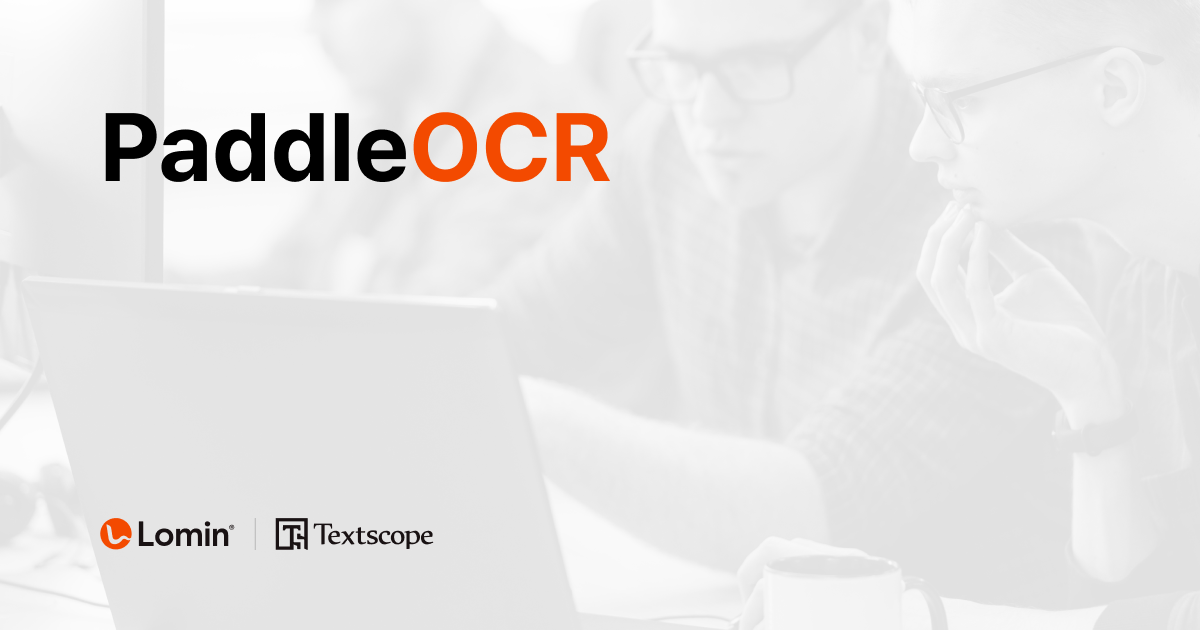 PaddleOCR - 로민 공식 블로그 | The Data for AI