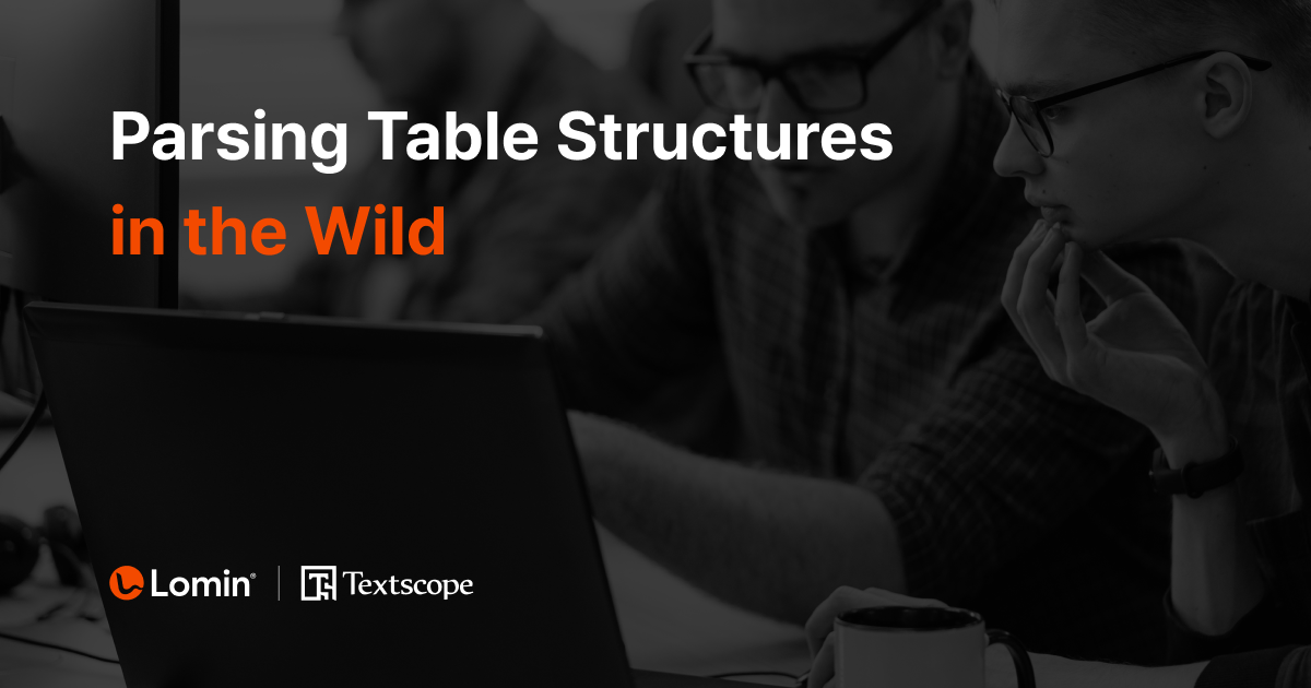 Parsing Table Structures in the Wild - 로민 공식 블로그 | The Data for AI