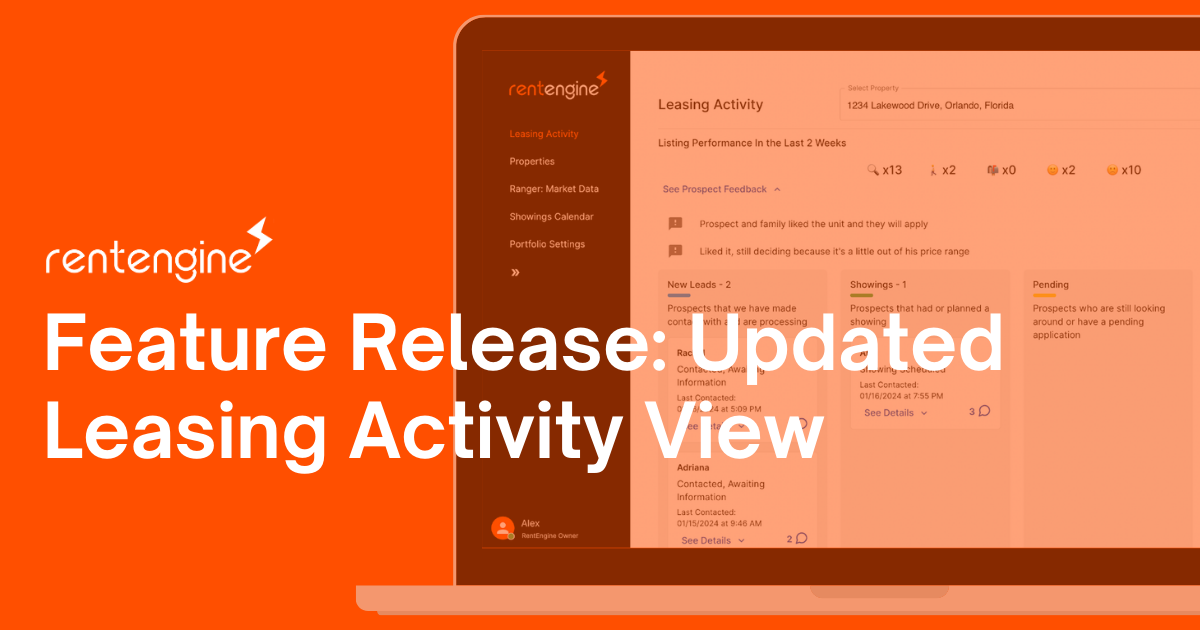 Feature Release: Updated Leasing Activity View - RentEngine