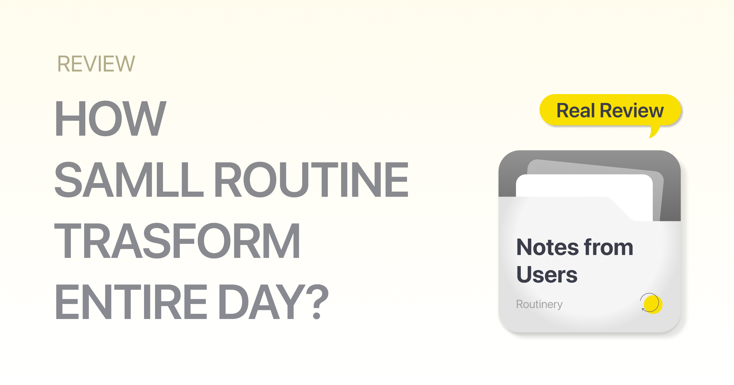 How Small Routine Transform Entire Day? - Routine & Habit Tracker App Tips